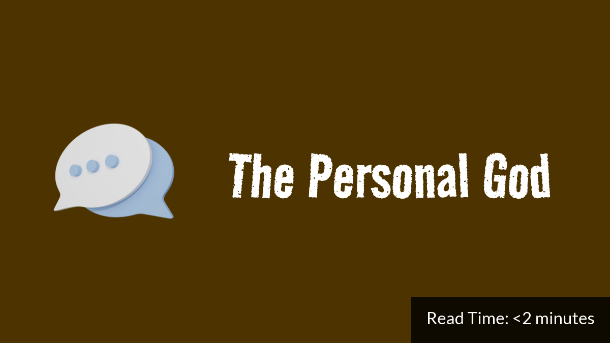 The Personal God | Conversations | One Less Myth